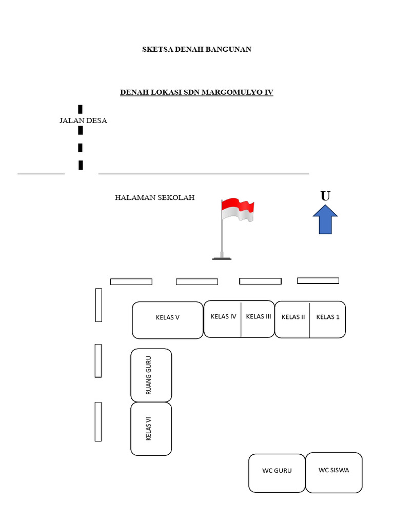 Sketsa Denah Bangunan | PDF