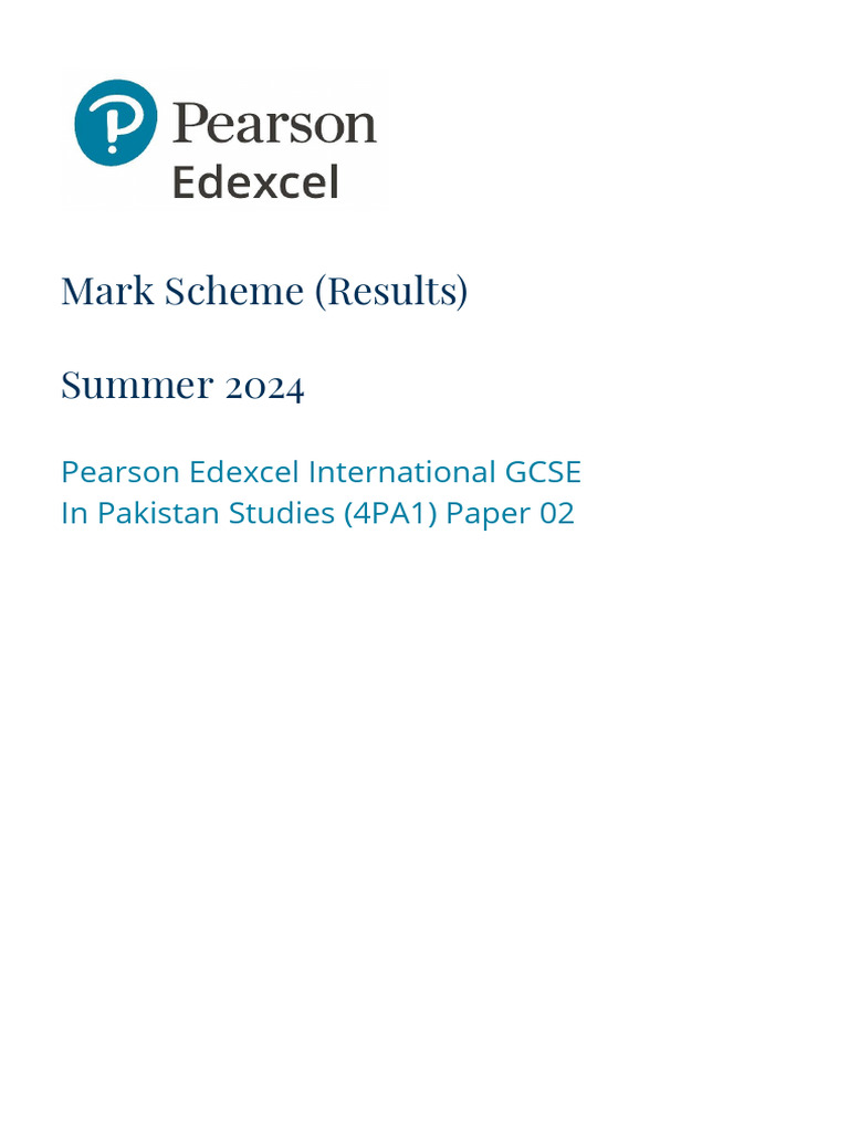 Pak Studies 2024 Geo Marking Scheme | PDF | Natural Gas | Uranium