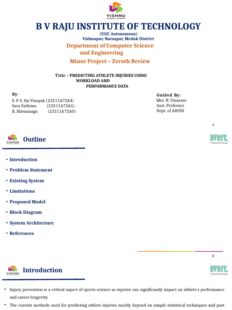 Predicting Athlete Injuries With Ml Pdf Prediction Machine Learning