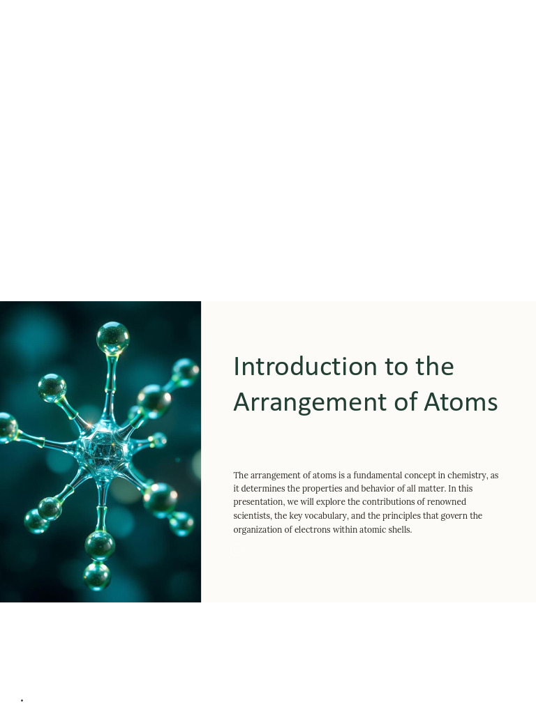 Understanding Atomic Structure and Electron Arrangement | PDF | Atoms ...