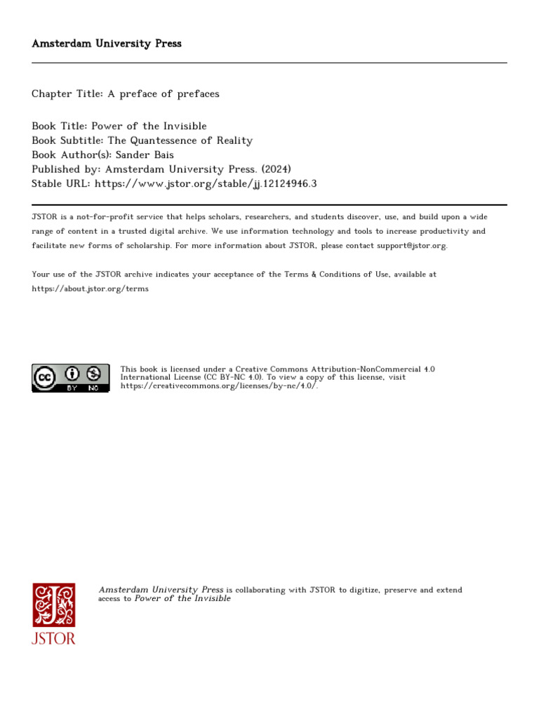 C.0.2 Preface of Prefaces-2024 | PDF | Quantum Mechanics | Physics