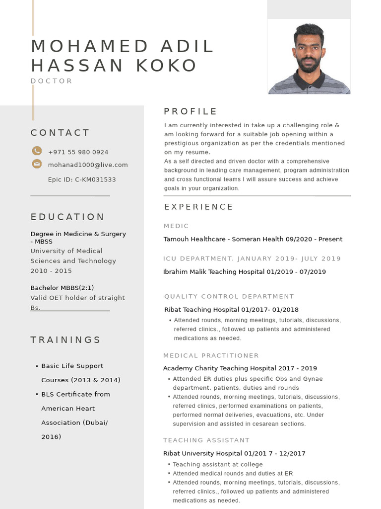 Mohamed Adil Hassan Koko | PDF | Medicine | Health Care