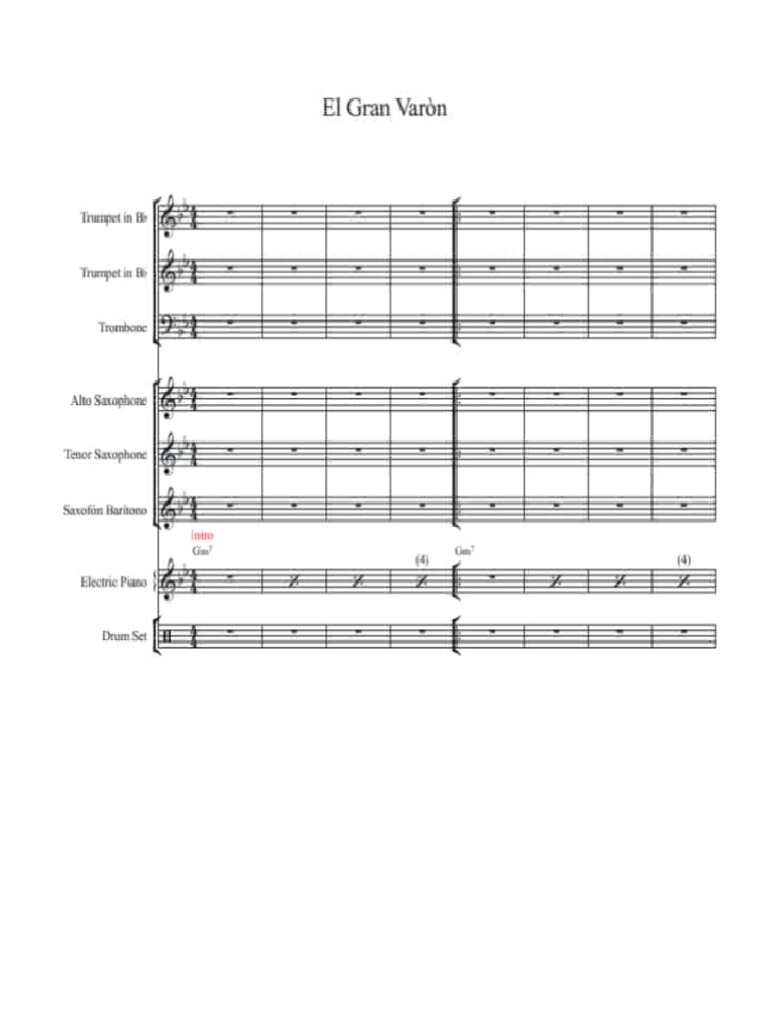 El gran baron full score | PDF