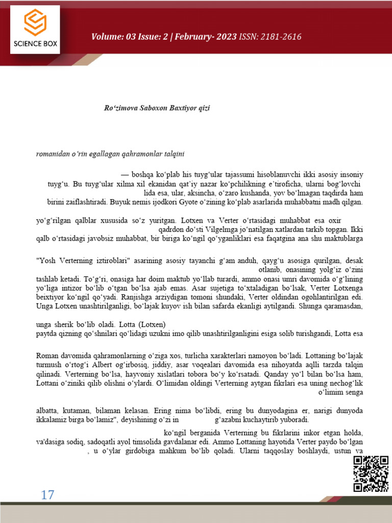 Synergy: Journl of Ethics and Governance: Gyotening "Yosh Verterning ...