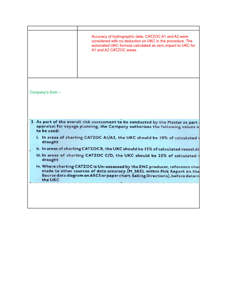 UKC Calculation and Compliance Guide | PDF
