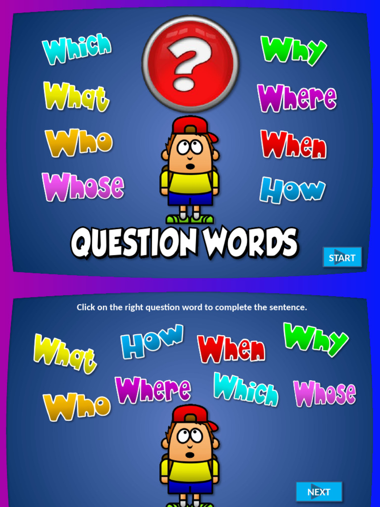 3.2 Question Words Fun Activities Games | PDF
