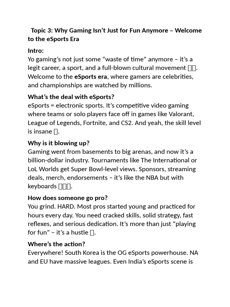 Why Gaming Isn't Just For Fun Anymore | PDF