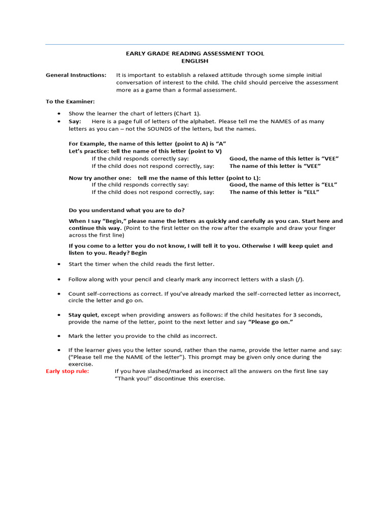 Reading Assessment Tool | PDF | Linguistics | Human Communication