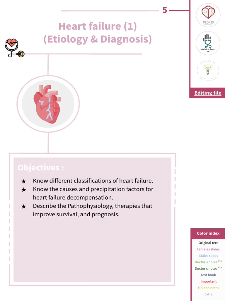 Heart Failure: Causes, Classifications, and Management | PDF | Heart ...
