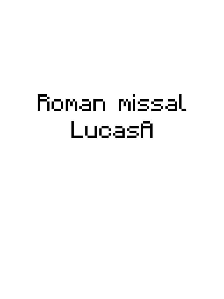 Roman Missal Overview and Insights | PDF