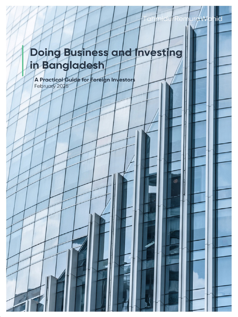 Doing Business in Bangladesh by TRW Law Firm | PDF