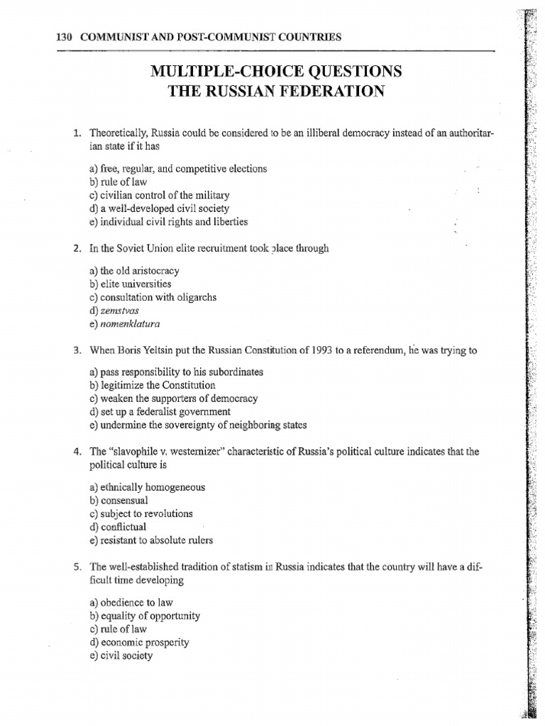 Pdf. AP Comp MC Questions Russia | PDF