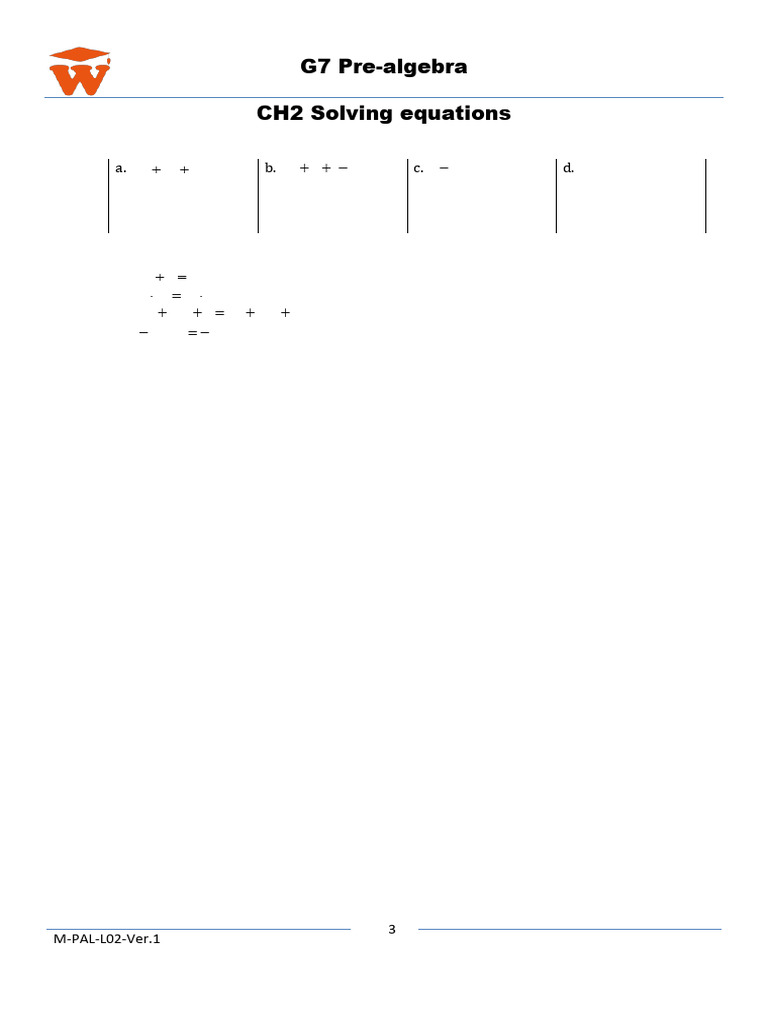 CH2 Solving Equations-3 | PDF