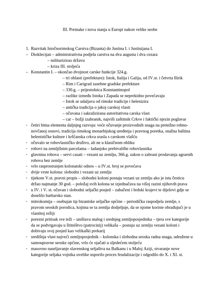 Preinake i nova stanja | PDF