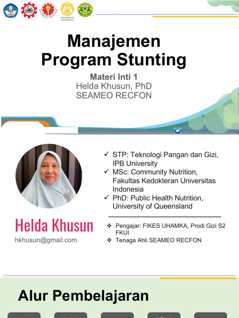 2_MI 1 Manajemen Program Stunting_Dr Helda Khusun | PDF