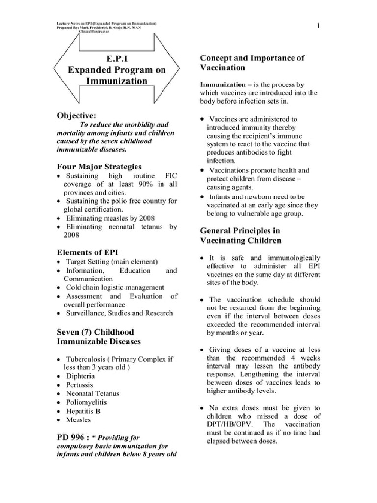 epi-vaccines-handouts | PDF