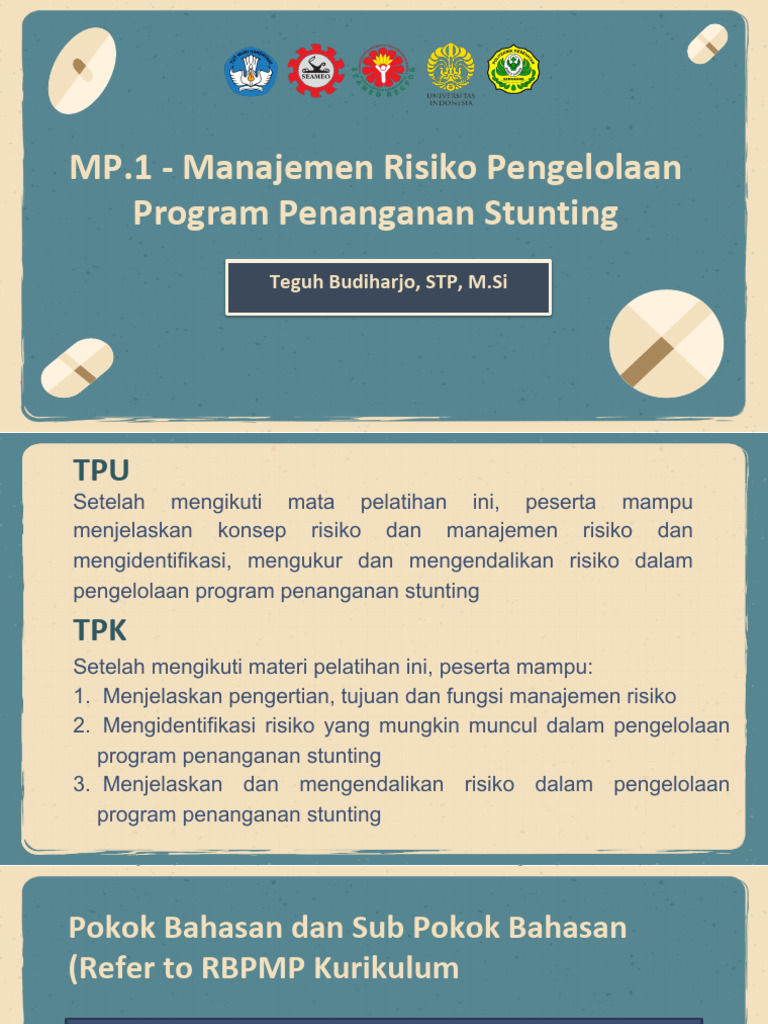 6 - MP1 Manajemen Risiko | PDF