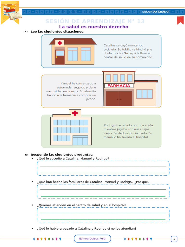 Anexo de Sesiones de Aprendizaje - Semana 2 - UDA II - Editora Quipus Perú | PDF | Jesús ...