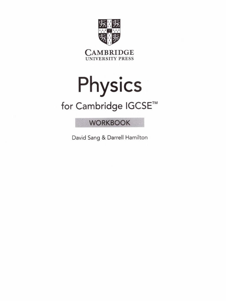 Physics Workbook | PDF
