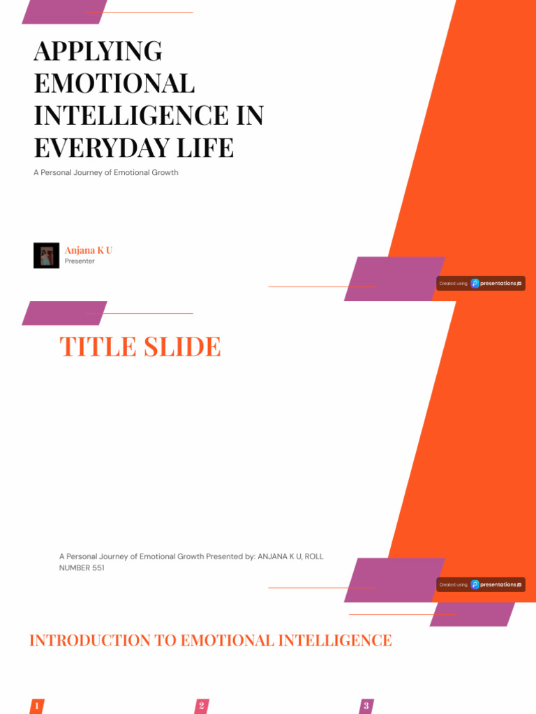 Applying Emotional Intelligence in Everyday Life | PDF