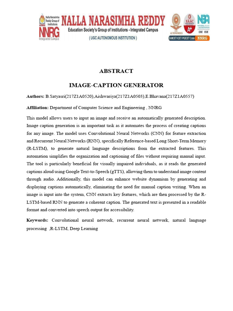 Abstract Final Major Project | PDF