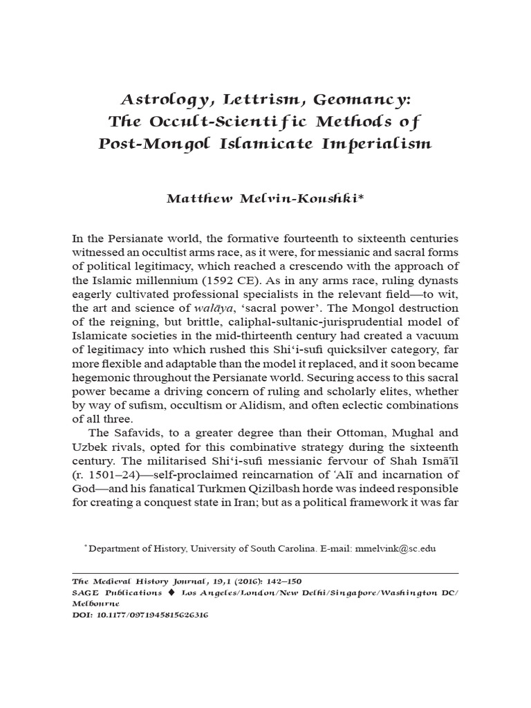 2016 Astrology, Lettrism, Geomancy - The Occult-Scientific Methods of ...