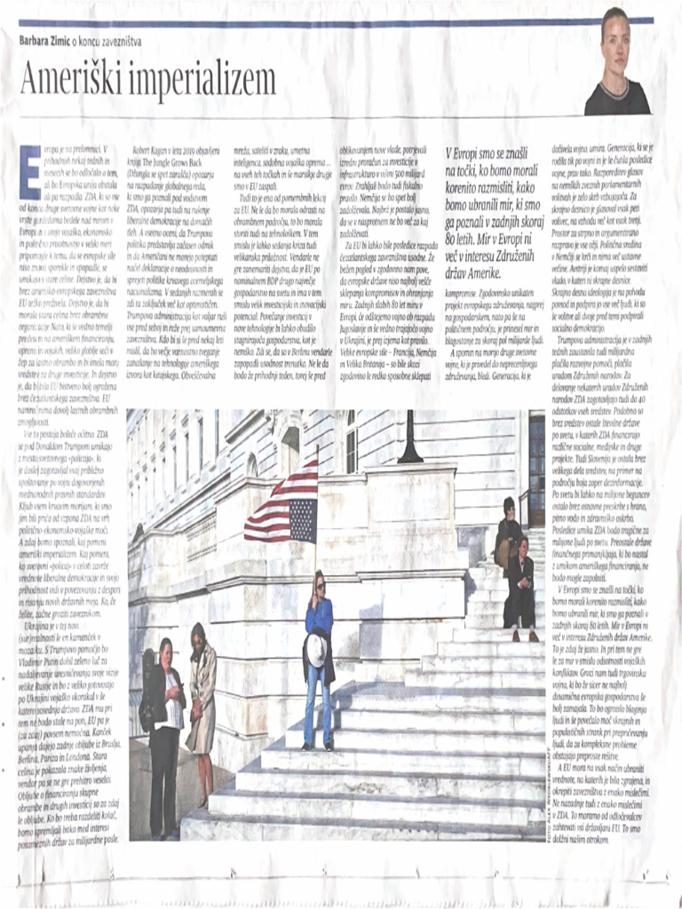 Ameriški Imperializem, Barbara Zimic | PDF