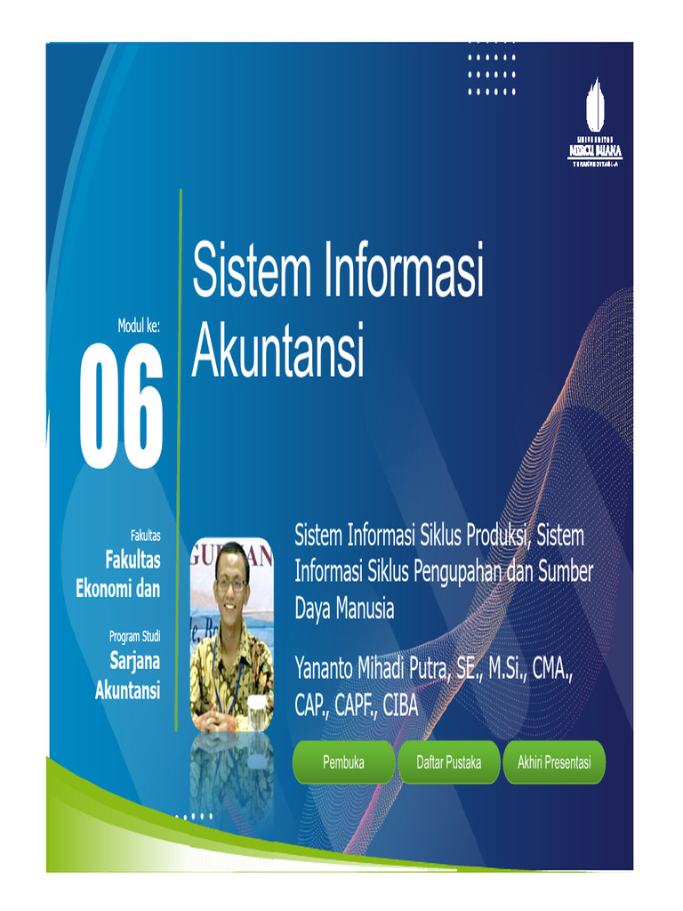 PPT Sistem Informasi Akuntansi [TM6] (1) | PDF
