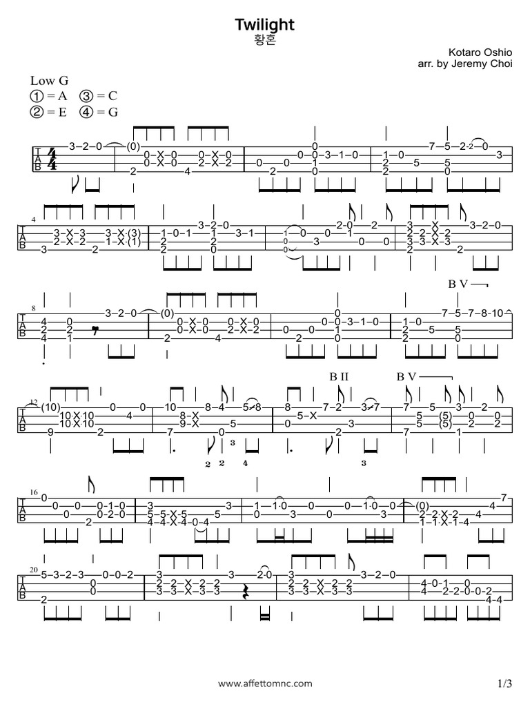 Tab Only - Twilight Ukulele | PDF