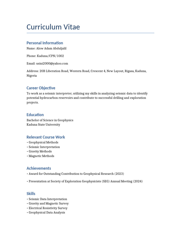 Alow_Adam_Abduljalil_CV_v2 | PDF