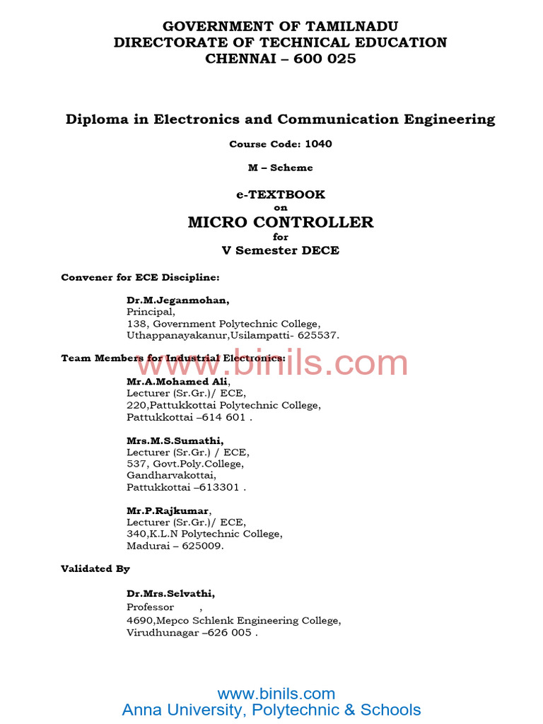 Microcontroller Polytechnic Textbooks PDF | PDF | Microcontroller | Computer Hardware