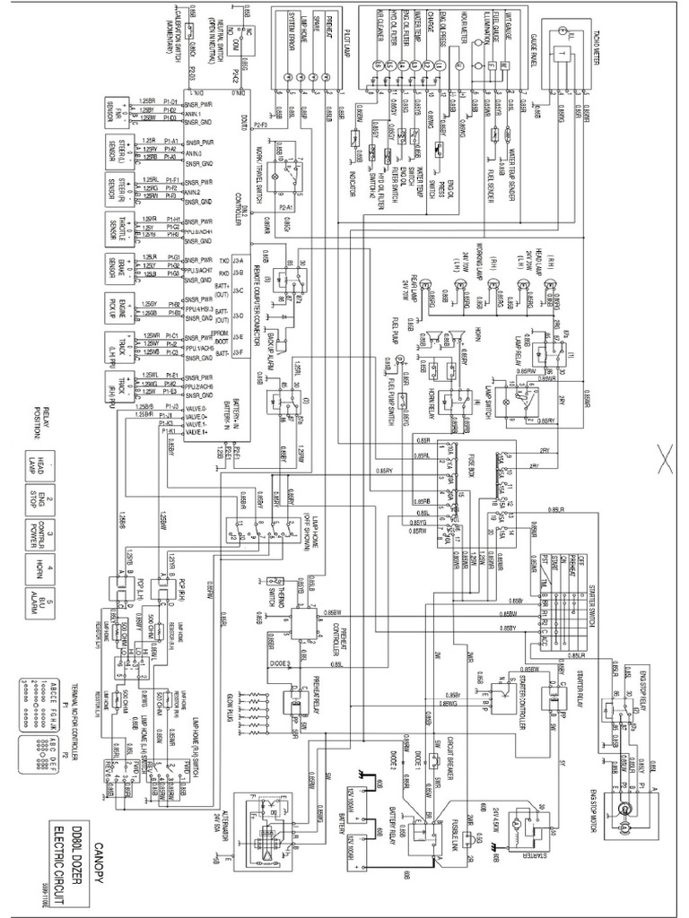 Esquema Electrico Daewoo Solar 210 1 | PDF
