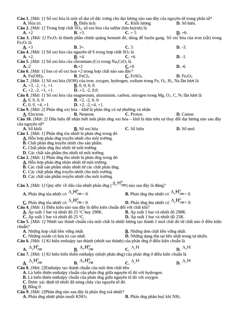 azota HOÁ HK2 | PDF