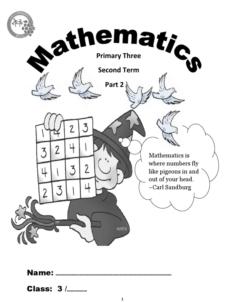 Primary 3 Math: Second Term Fractions | PDF | Metre | Probability
