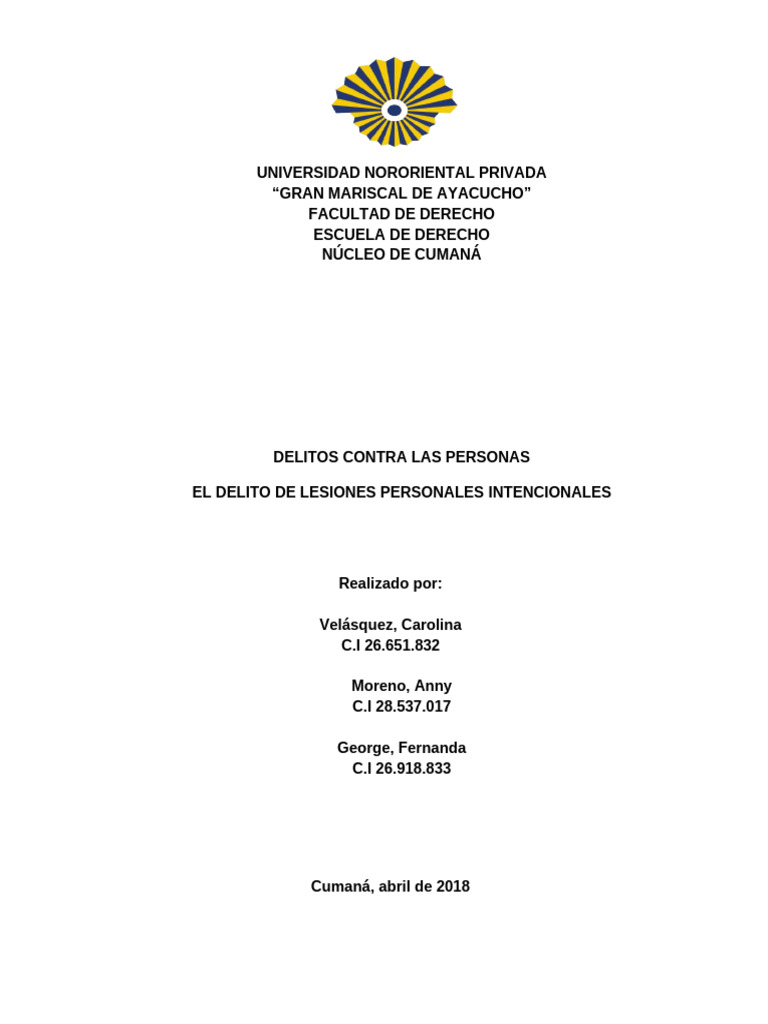Delito - de - Homicidio - Intencional Anny Moreno | PDF | Homicidio | Homicidio involuntario
