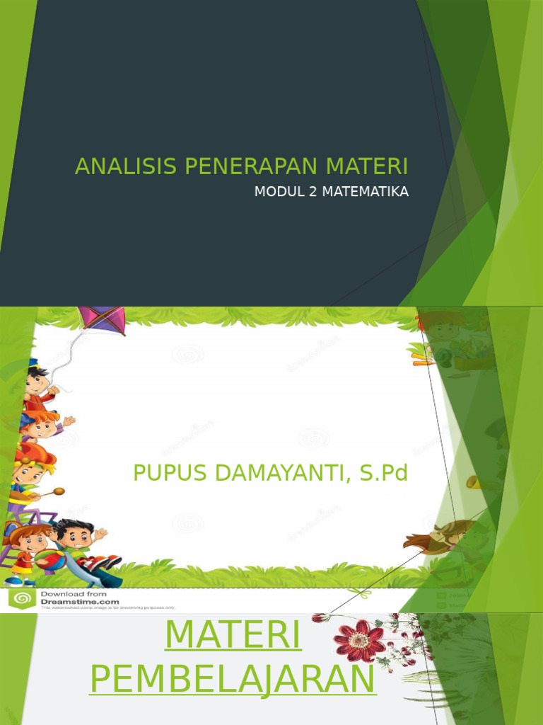 ANALISIS PENERAPAN MATERI MODUL 2 PUPUS DAMAYANTI | PDF