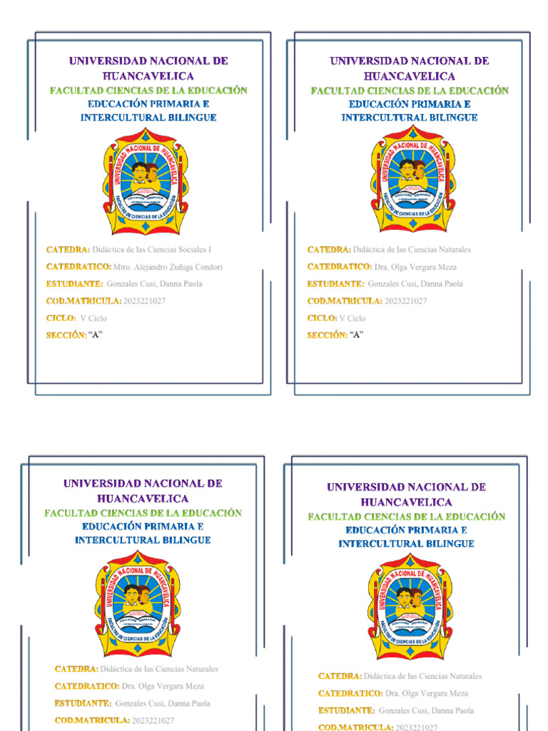 Caratulas Para Cualquer Curso | PDF