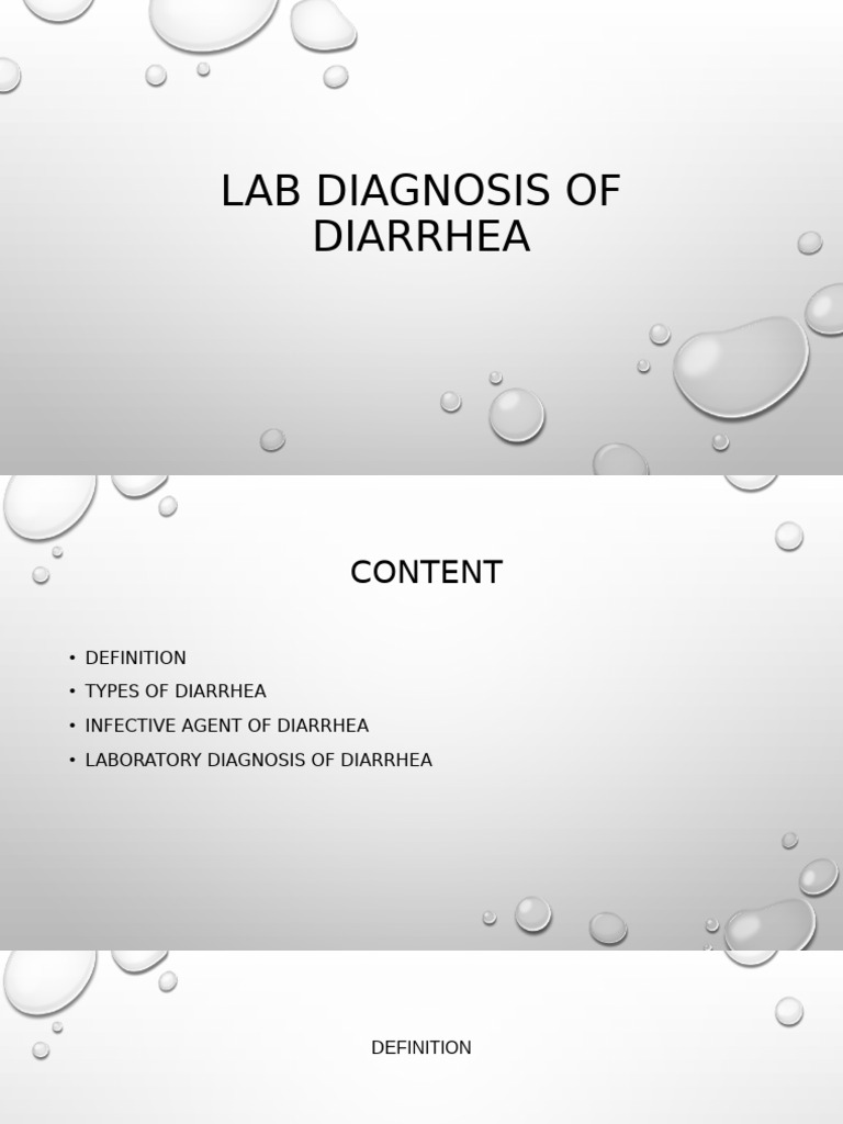 Lab Diagnosis of Diarrhea | PDF | Diarrhea | Immunology