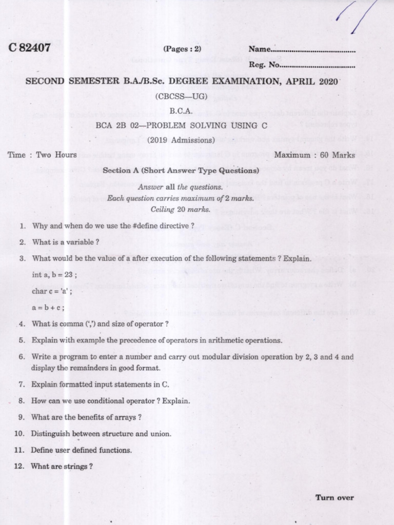 Problem Solving 2020 | PDF