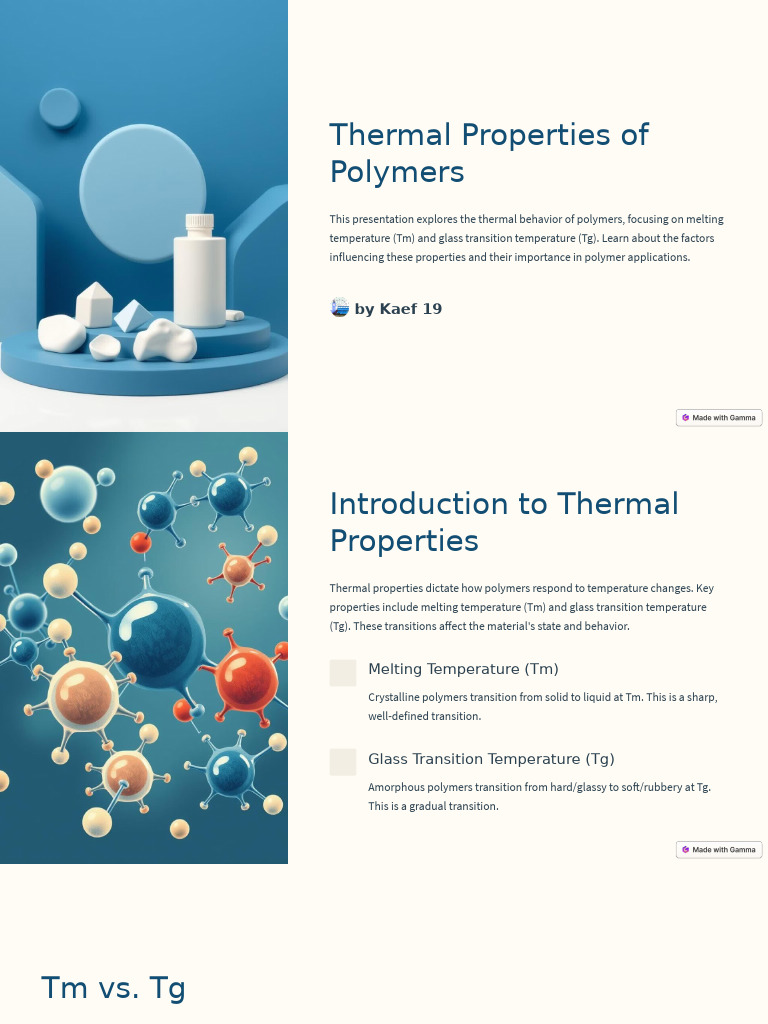 Thermal Properties of Polymers Explained | PDF | Polymers ...