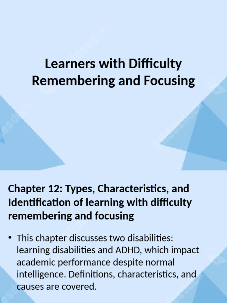 Learning Disabilities Final Updated | PDF | Learning Disability ...