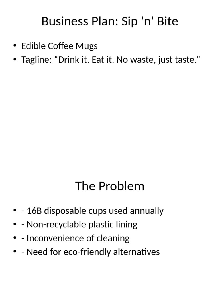 Sip N Bite Business Plan | PDF