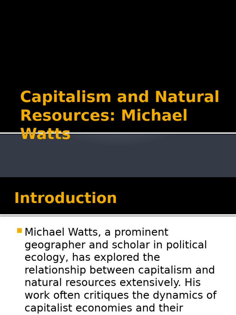 Capitalism and Natural | PDF | Capitalism | Environment