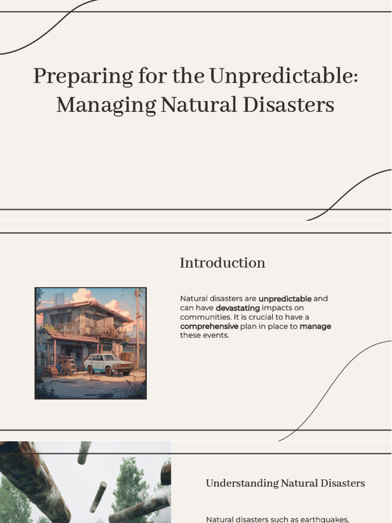 Slidesgo Preparing for the Unpredictable Managing Natural Disasters ...