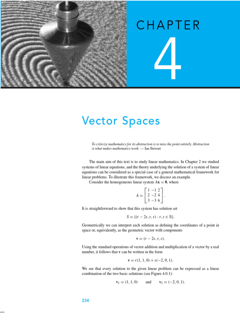 Vector Spaces | PDF | Vector Space | Matrix (Mathematics)