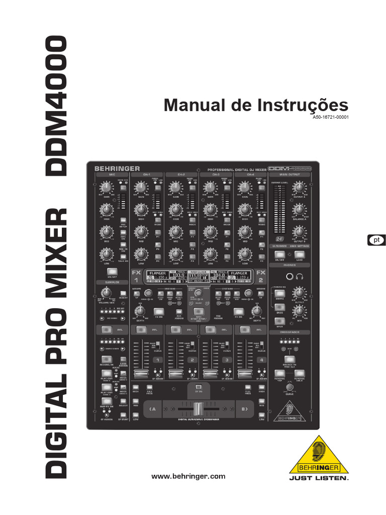 Mixer Behringer DDM-4000 | PDF | Equalização (áudio) | Fusível (elétrico)