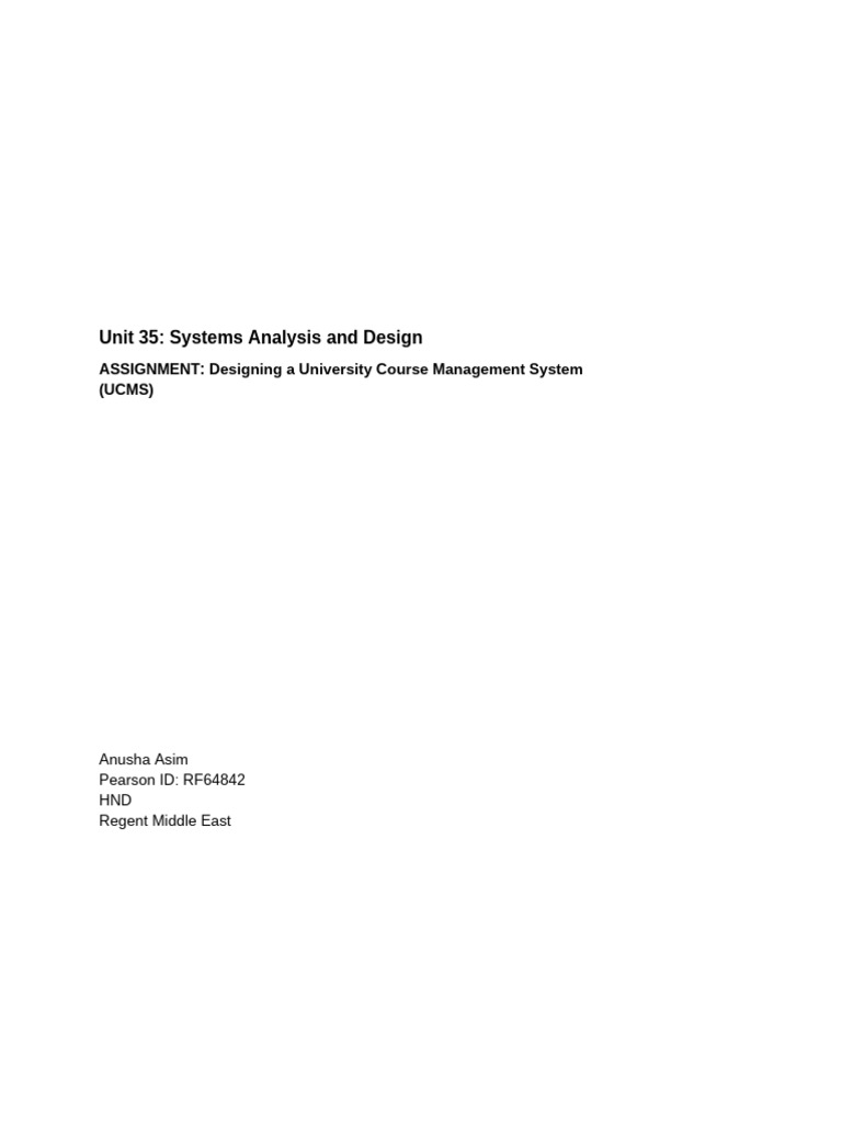 Unit_35__Systems_Analysis_and_Design | PDF | Software Development Process | Agile Software ...