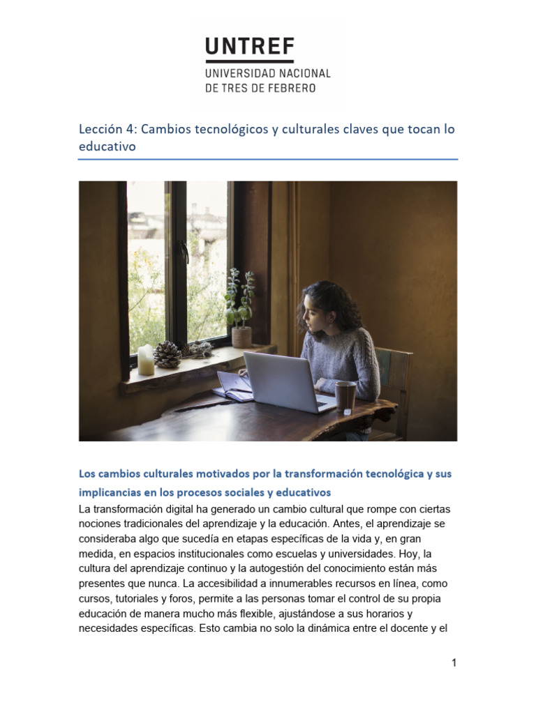 Apunte_de_Catedra_-_Comunicacion_y_Cultura_Digital_-_Modulo_1_-_Unidad_2 | PDF | Enseñando | Moodle