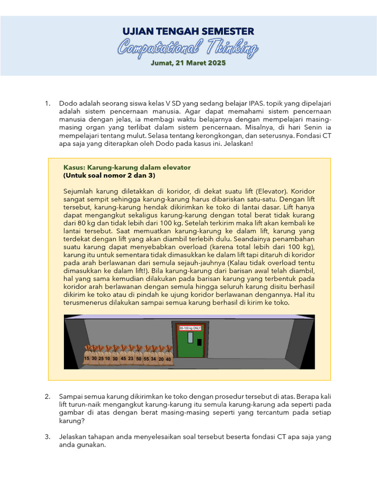 Soal Uts CT 2025 | PDF