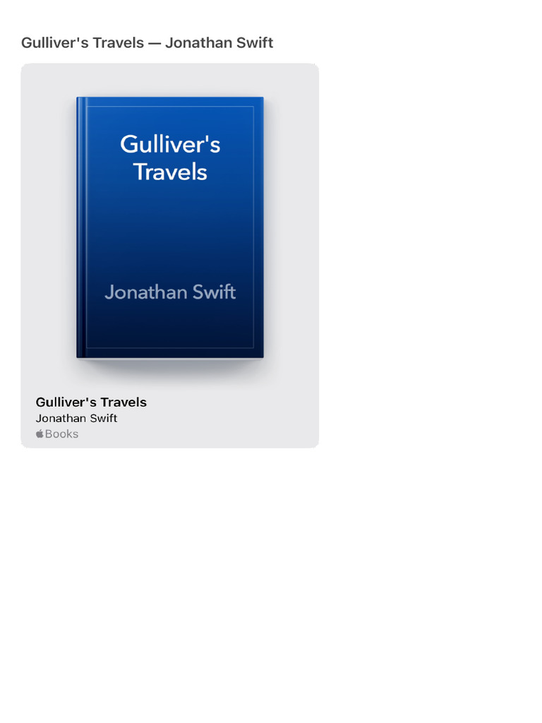 Gulliver's Travels - Jonathan Swift | PDF